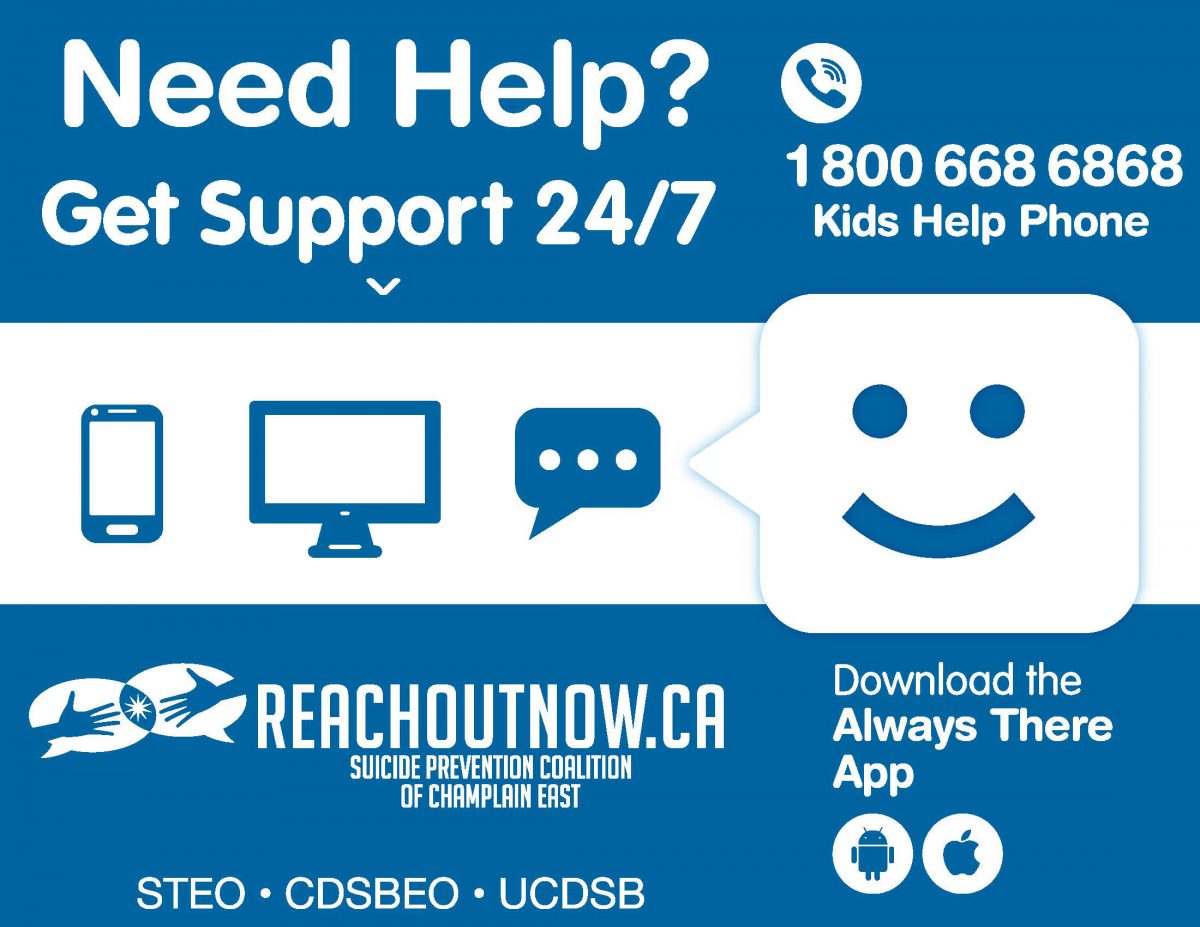 Kids Help Phone poster – Student Transportation of Eastern Ontario