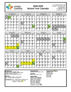 School Calendars – Student Transportation of Eastern Ontario